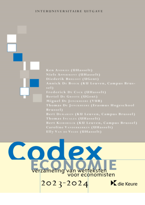 Codex economie 2025-2026 - Ekonomika Brussels